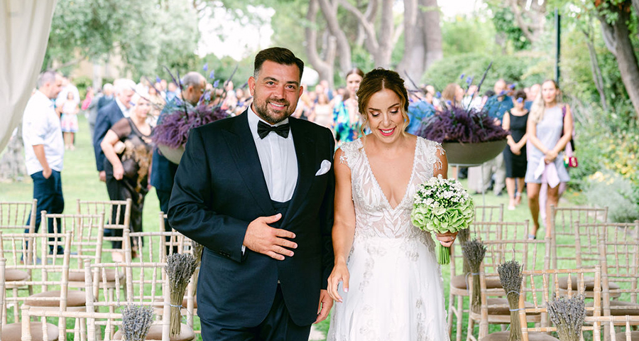 Charming summer wedding in Athens with lilac blooms | Lela & Efthimios ...